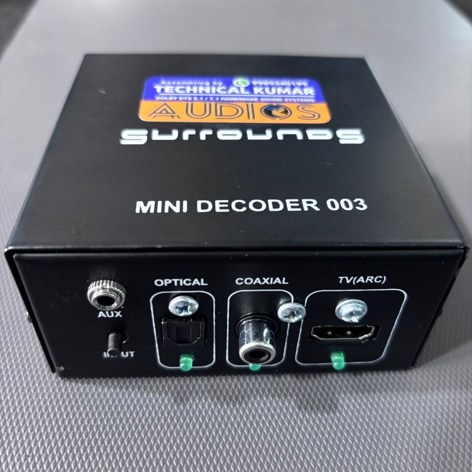 Original FUTECH FT003 Mini Decoder Ver 2 5.1CH DTS Dolby Digital ...